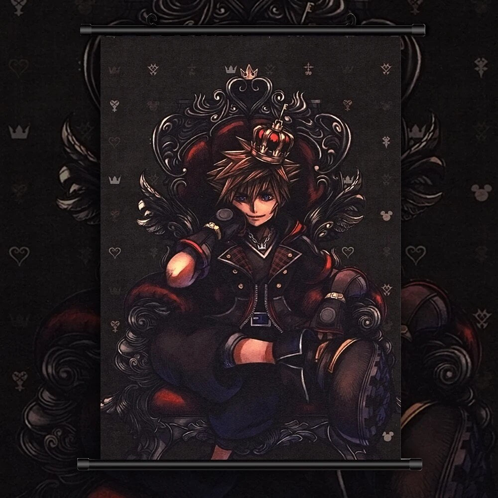 Kingdom Hearts Canvas Poster | Kingdom Hearts Merch | Anime merch ...