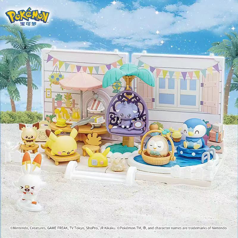 Pokémon Beach Party Mini Figurine Set | Pokemon Merch | Anime Merch ...
