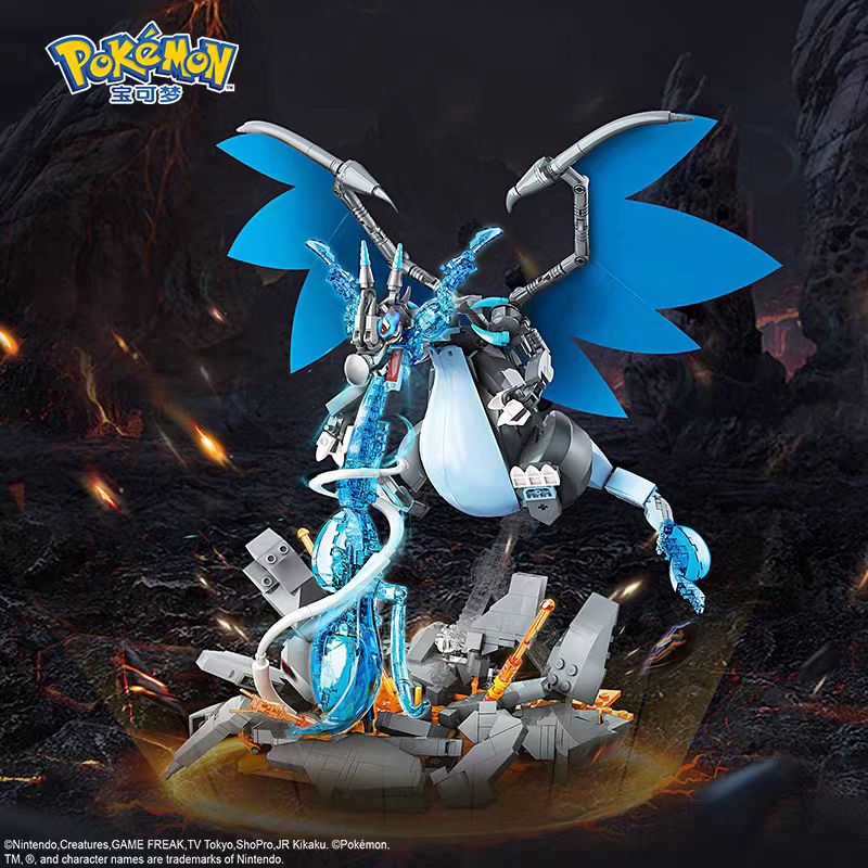 Mega Charizard X Construct Figurine | Pokemon Merch | Anime Merch ...