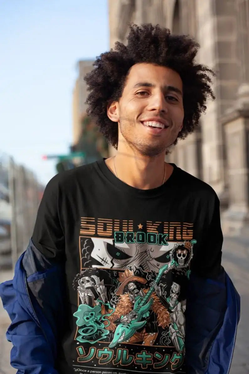 One Piece Brook Tee | One Piece Merch | Anime Merch | T-Shirt ...