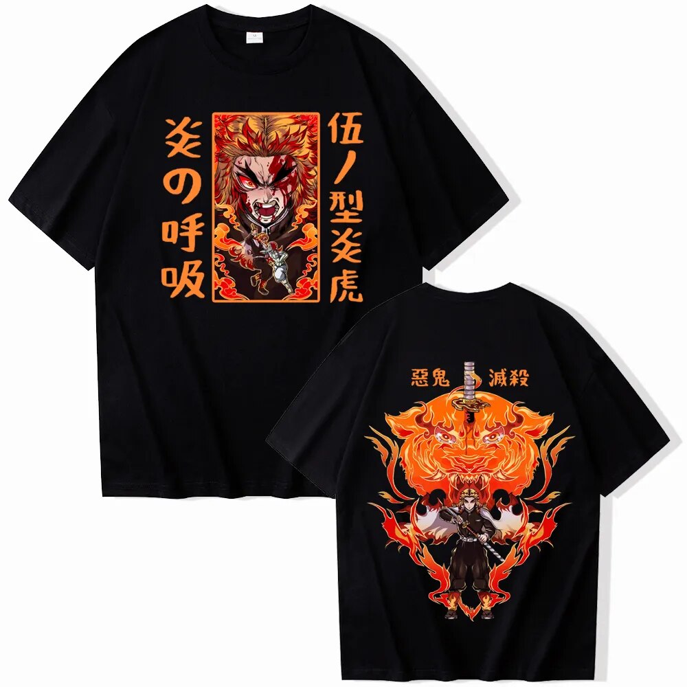 Demon Slayer Rengoku Kyojuro Shirts | Demon Slayer Merch| Anime Merch ...