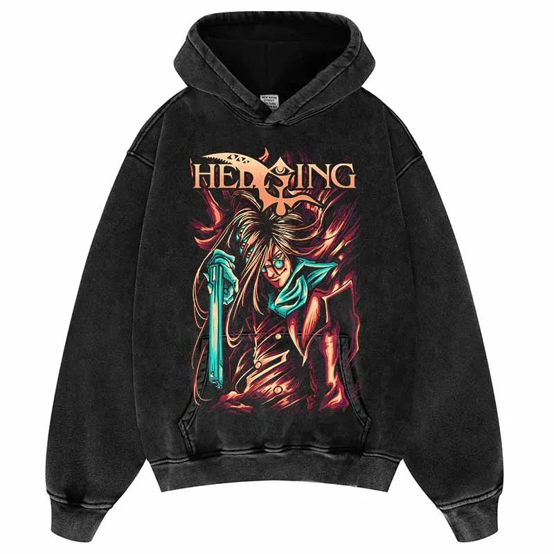 Retro Graphic Hoodie - Hellsing Edition | Hellsing Merch | Anime Merch ...