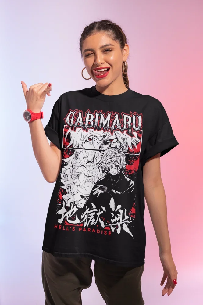 Hell's Paradise Jigokuraku Gabimaru T-Shirt | Anime shirts ...