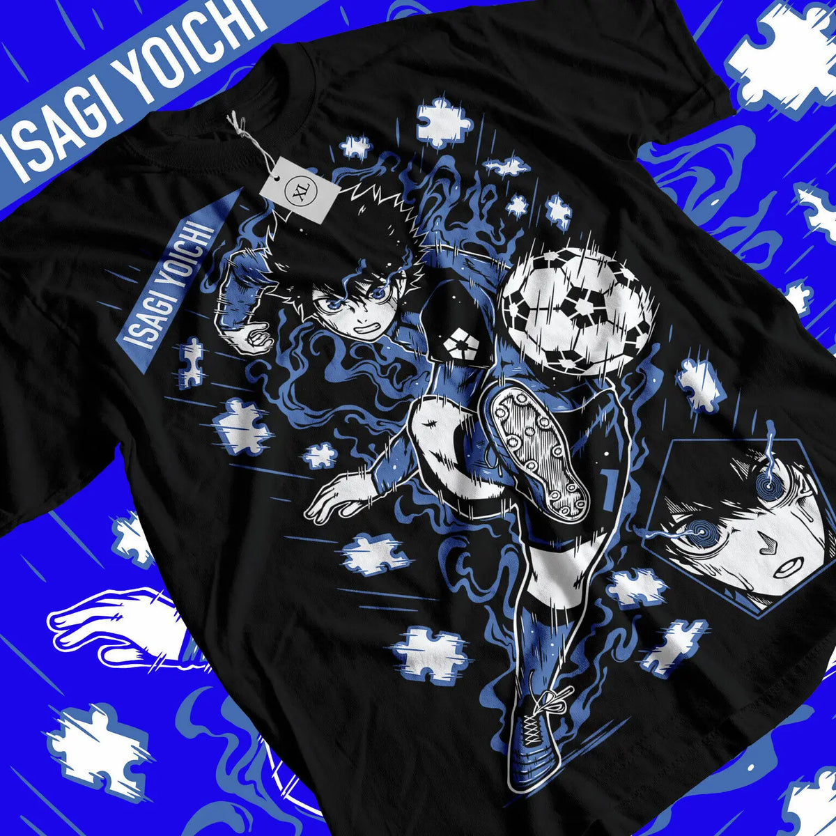 Yoichi Isagi Blue Lock Striker Tee | Anime shirts | Anime merch ...