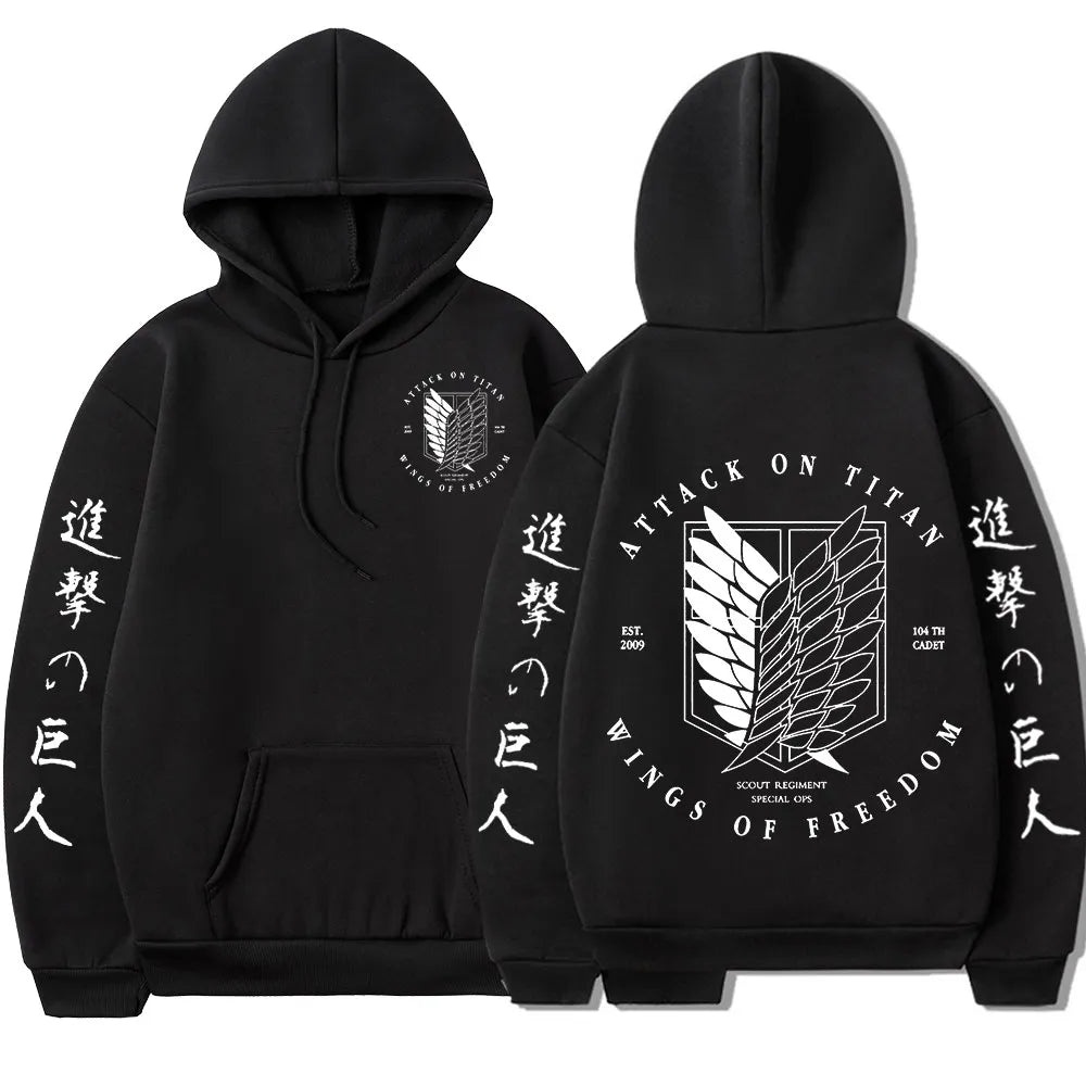 Attack on Titan Scouts Logo Hoodie| Attack on Titan Merch| Anime Merch ...