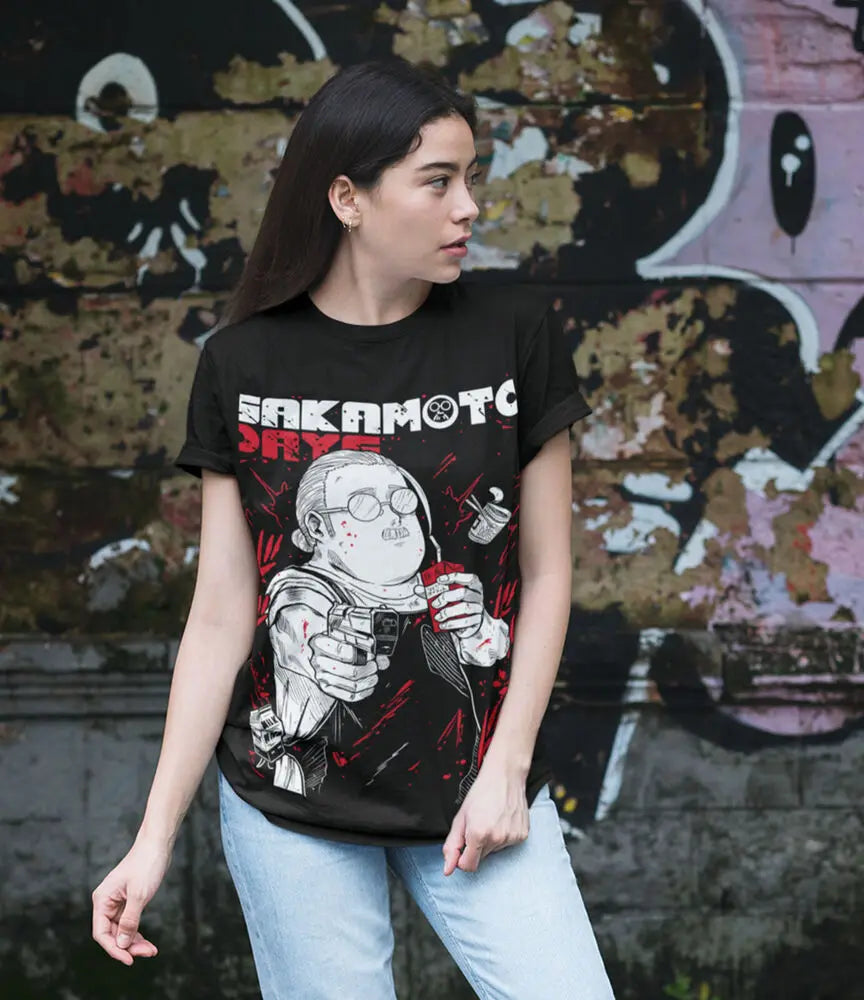 Sakamoto Days Taro Action Tee | Anime shirts | Anime merch ...