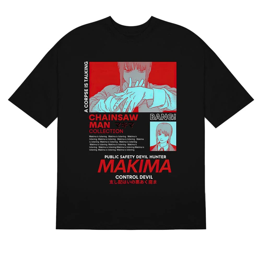 Makima Control Tee | Anime shirts | Anime merch | Anime tees ...