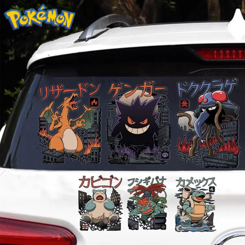 Pokemon Car Stickers | Pokemon Merch | Anime Merch | Stickers ...