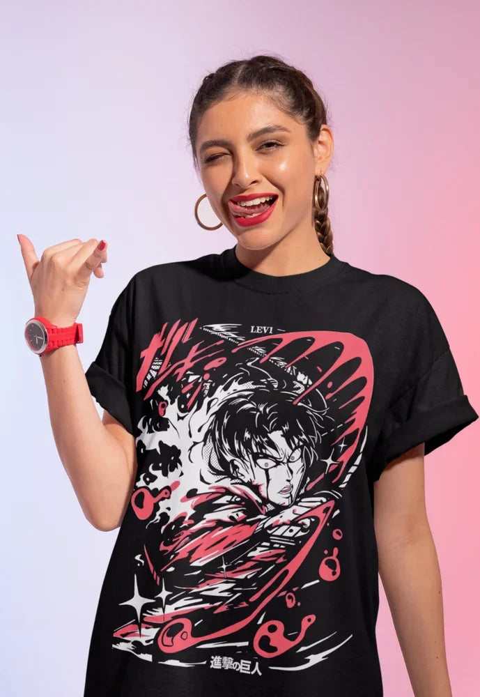Attack on Titan Levi Shingeki T-Shirt | Anime shirts | Anime merch ...