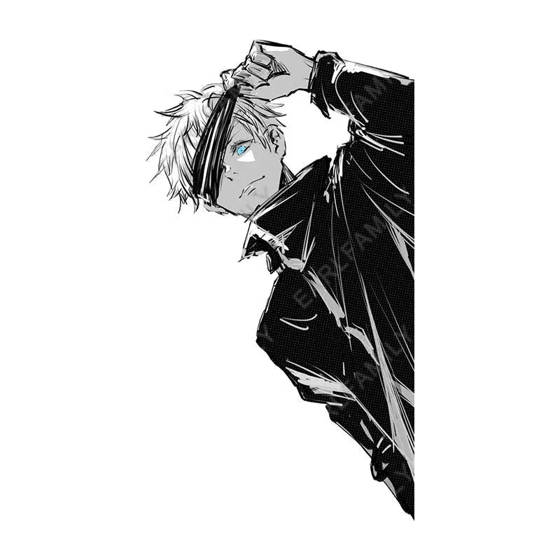 Gojo Satoru Peeker Sticker | Anime Stickers | Anime Merch | Anime Gojo ...