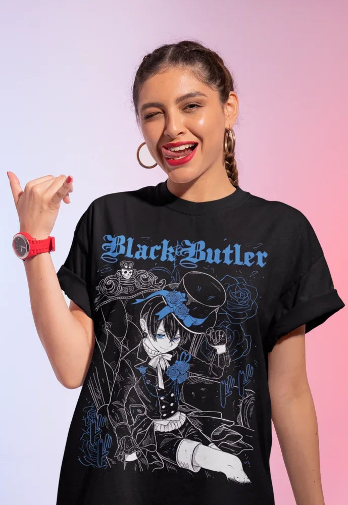 Sebastian Black Butler T-Shirt | Anime Merch | Anime Shirts | Anime ...