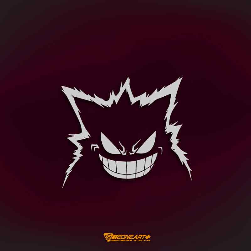 Rev up your style with the Pokemon Gengar Car Sticker Set Unleash th EVERYTHING ANIMEE AUSTRALIA PTY LTD
