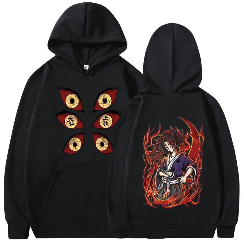 Demon Slayer Kokushibo Eyes Hoodie | Demon Slayer Merch | Anime Merch ...