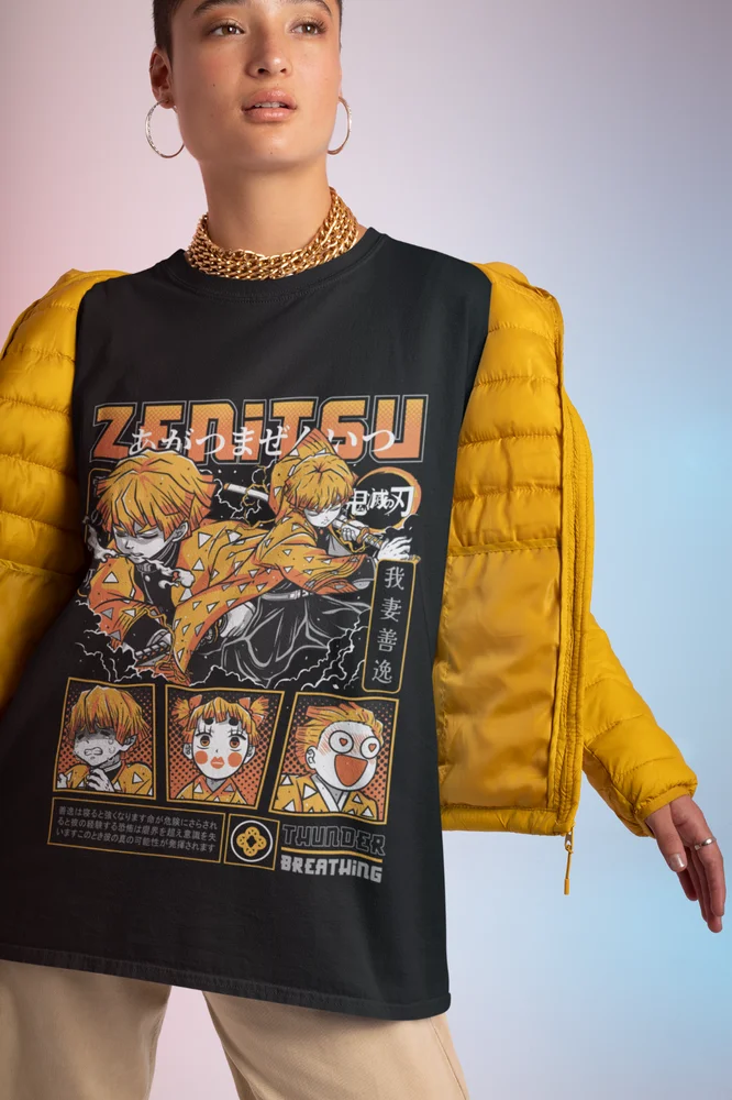 Zenitsu Demon Slayer Tee | Anime shirts | Anime merch | Anime tees ...