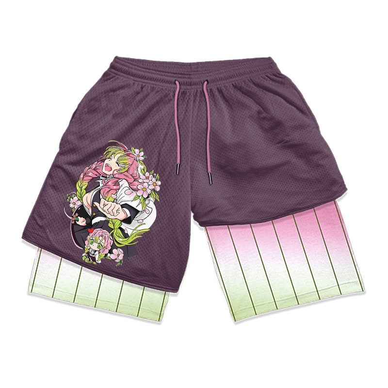 Mitsuri Kanroji DS 2-in-1 Shorts | Demon Slayer Merch | Anime Merch ...