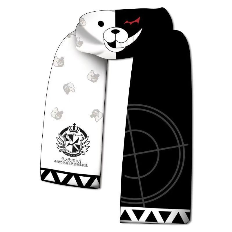 Monokuma Danganronpa Scarf | Danganronpa Merch | Anime Merch | Scarf ...