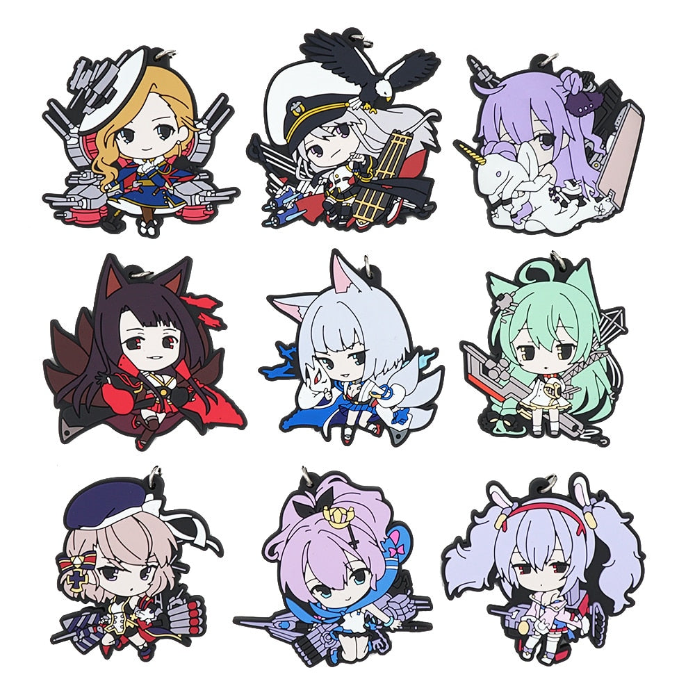 Kawaii Azur Lane Keychains | Azur Lane Merch | Anime Merch | Keychains ...