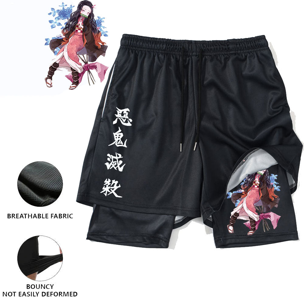 Nezuko DS 2-in-1 Shorts | Demon Slayer | Anime Merch | Shorts ...
