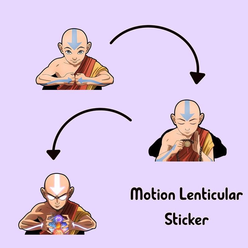 Aang Avatar The Last Airbender Motion Stickers – EVERYTHING ANIMEE ...