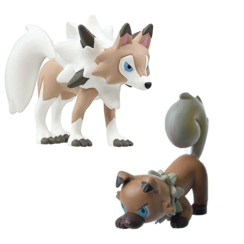 Lycanroc & Rockruff Pokemon Figurine | Pokemon Merch | Anime Merch ...