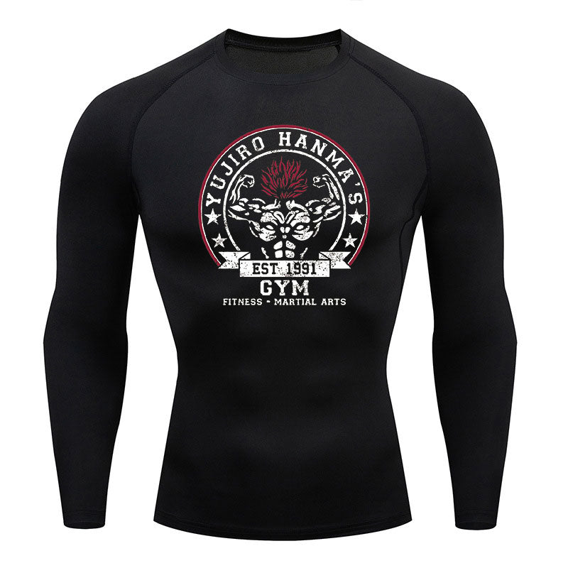Baki Compression Long Sleeve Tee | Baki Merch | Anime Merch ...