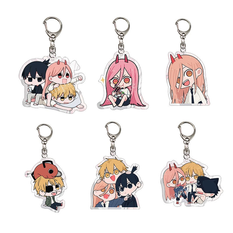 Kawaii Chainsaw Man Keychains | Chainsaw Man Merch | Anime Merch ...
